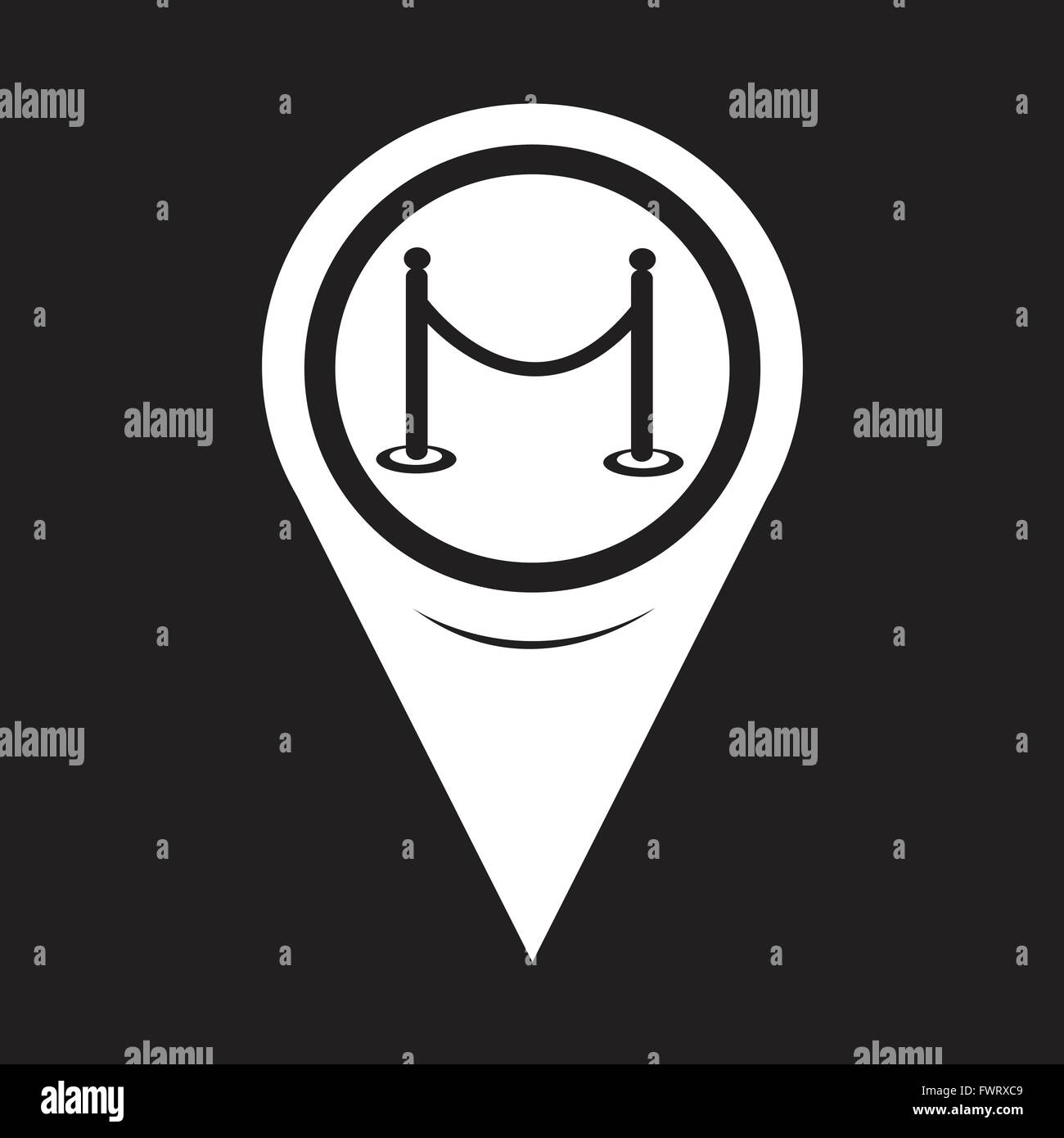 Map Pointer barricade icon Stock Vector Image & Art - Alamy