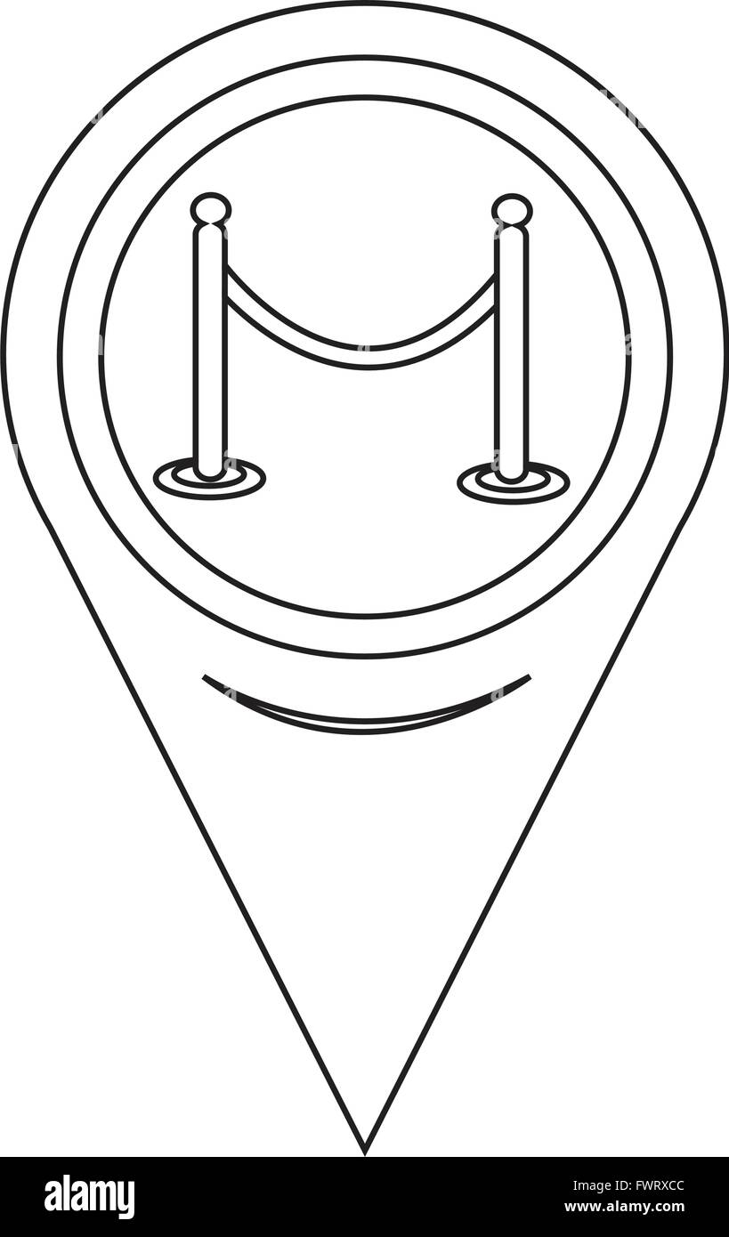 Map Pointer barricade icon Stock Vector Image & Art - Alamy