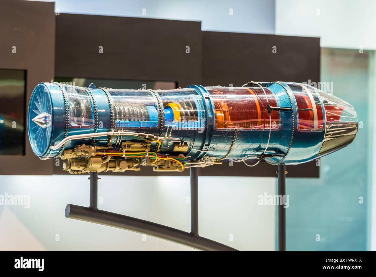 Show details jet engine at Singapore air show 2016 Stock Photo - Alamy