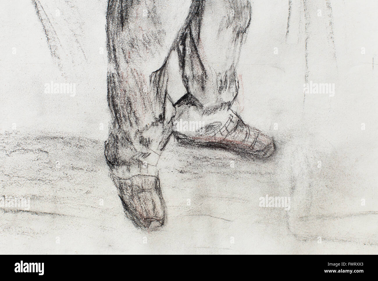 Art drawing man legs white hi-res stock photography and images - Alamy