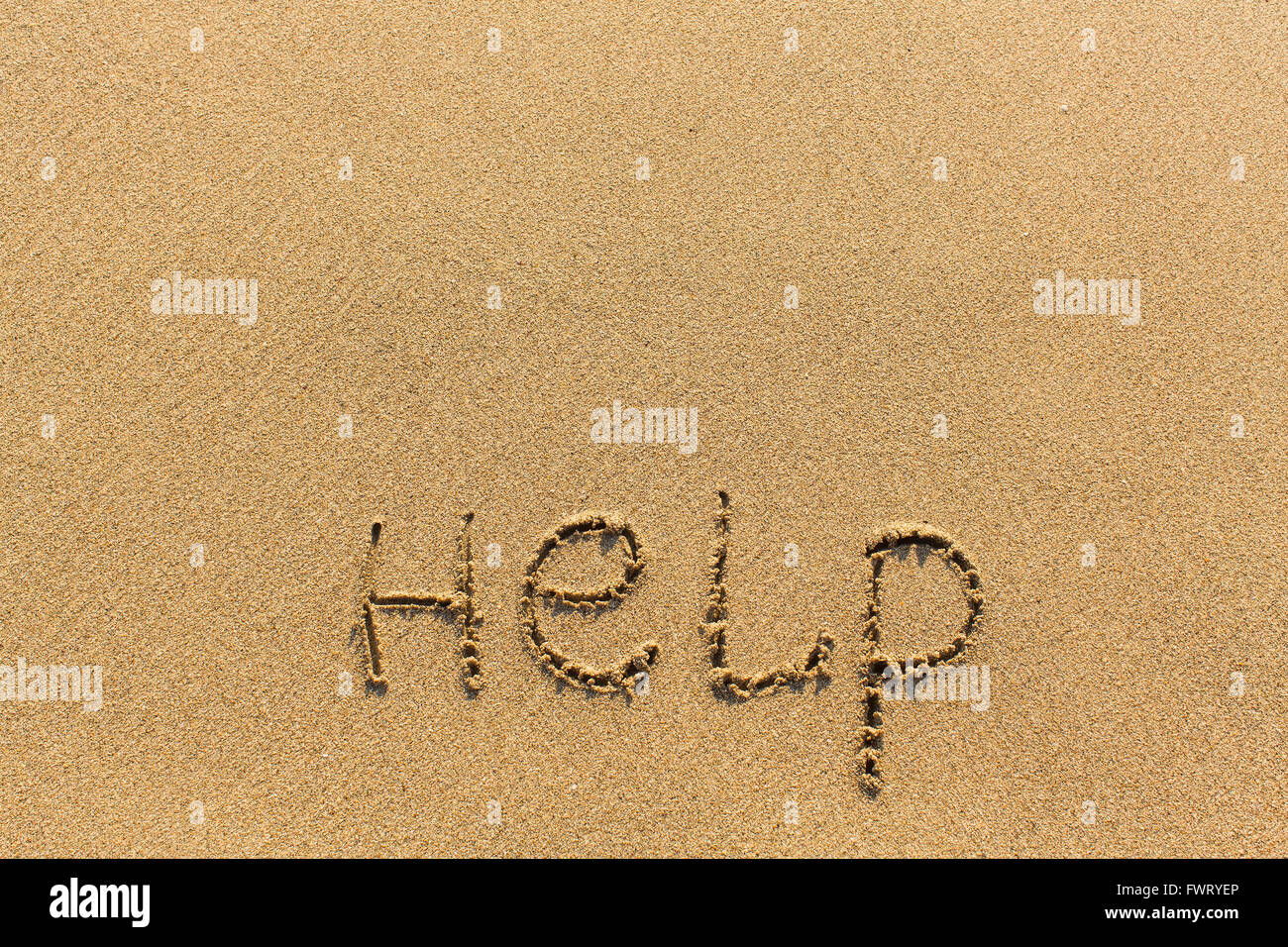 Word help on beach hi-res stock photography and images - Alamy