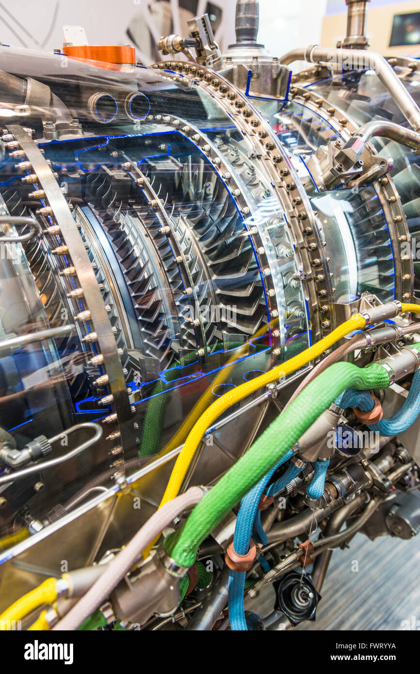 Show details jet engine at Singapore air show 2016 Stock Photo - Alamy