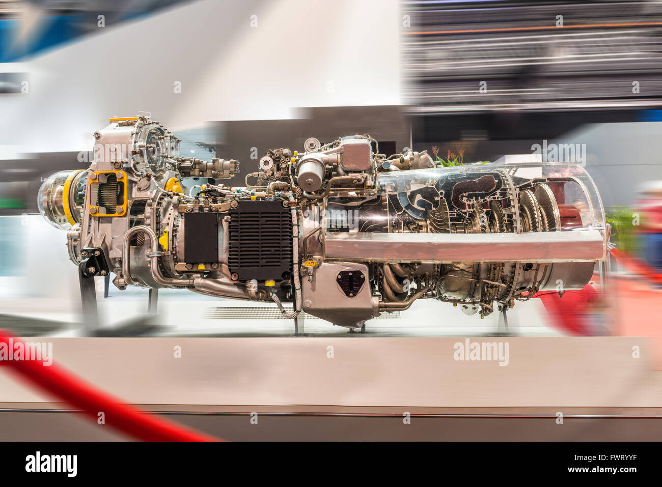 Show details jet engine at Singapore air show 2016 Stock Photo - Alamy