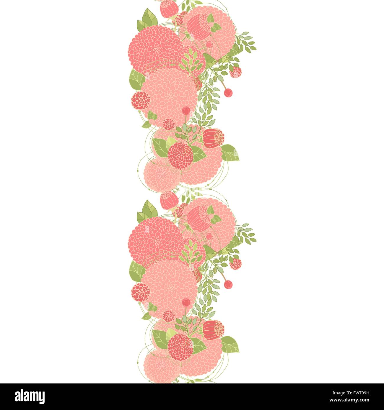 Seamless floral border Stock Vector Image & Art - Alamy