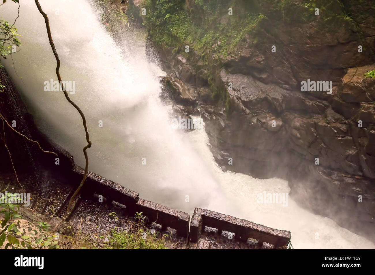 Pailon Del Diablo, Devils Cauldron Waterfall Is A Magnificent Waterfall ...