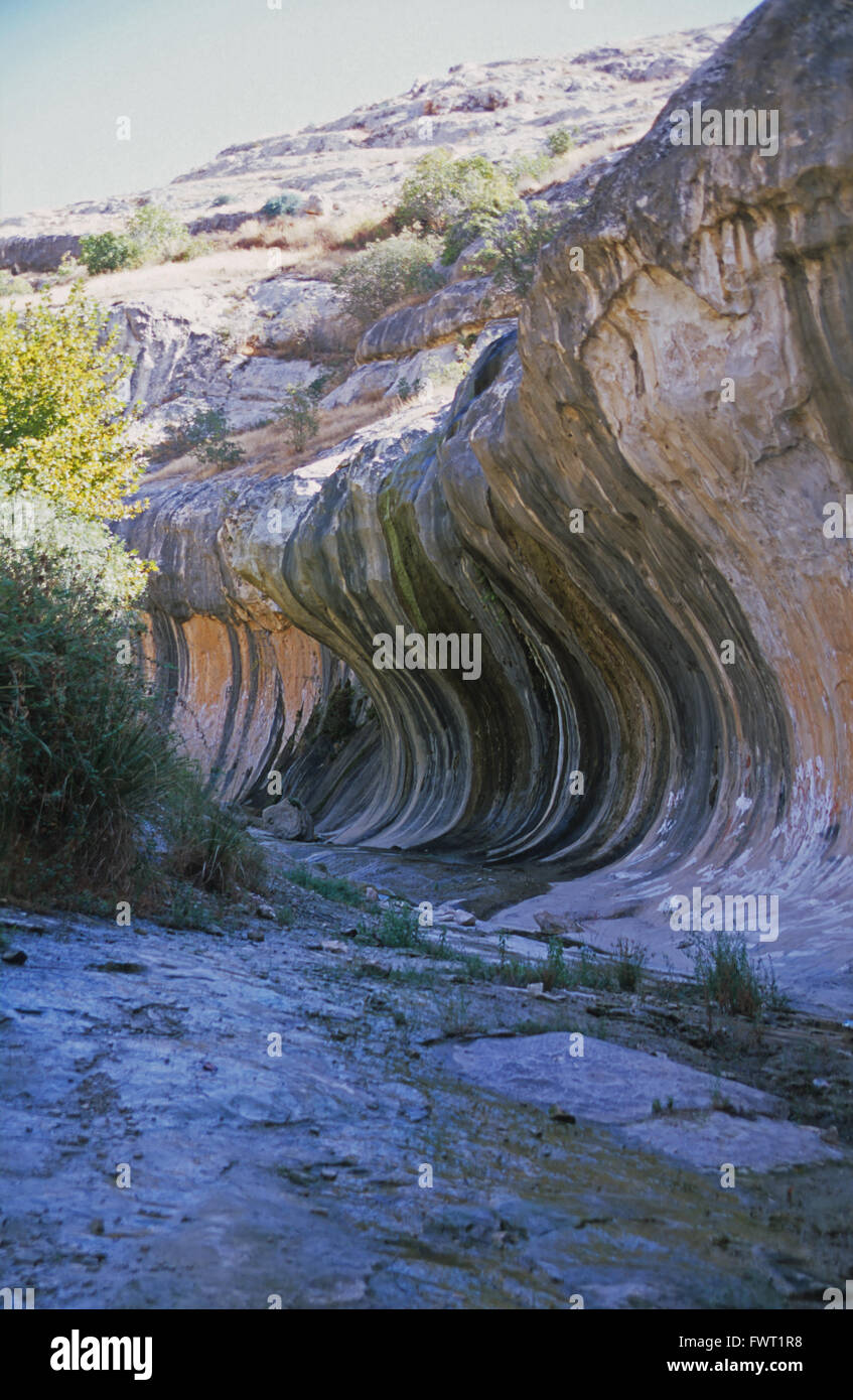 The Wave rock Degirmendere Valley Nature Park, Halfeti, Urfa Province ...