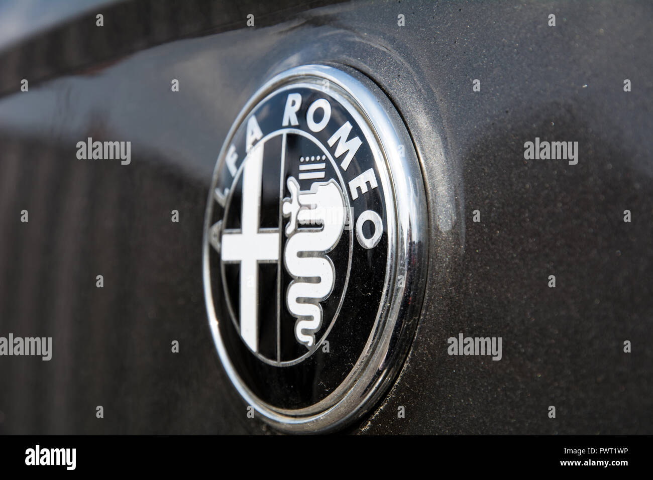 Alfa romeo car badge hi-res stock photography and images - Alamy