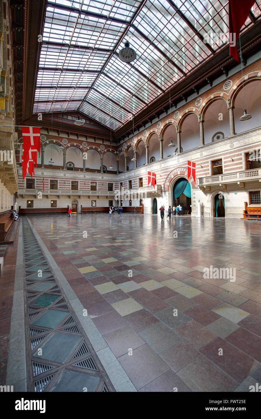 Interior of Copenhagen City Hall, Denmark Stock Photo - Alamy