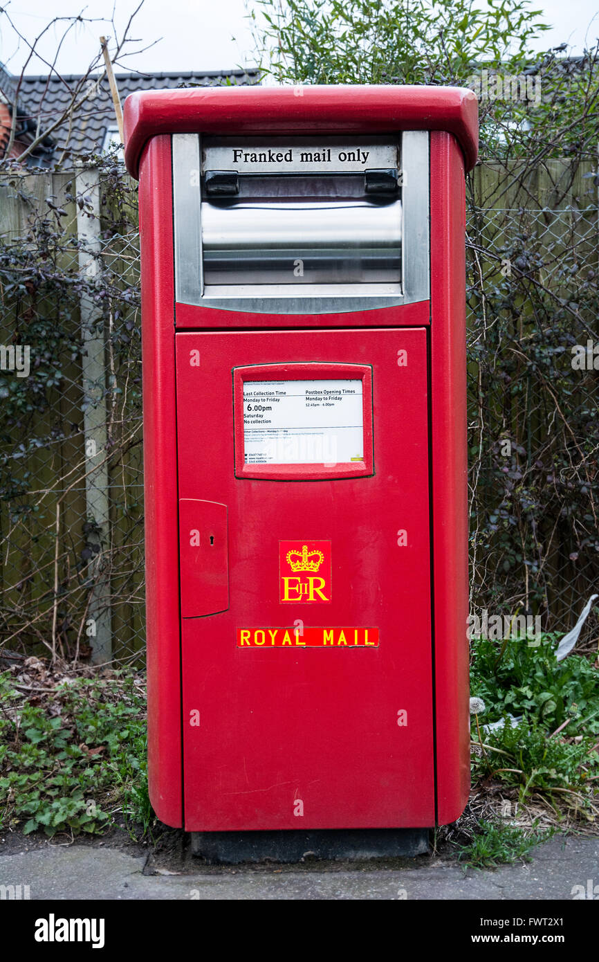 A franked mail only post box Stock Photo - Alamy