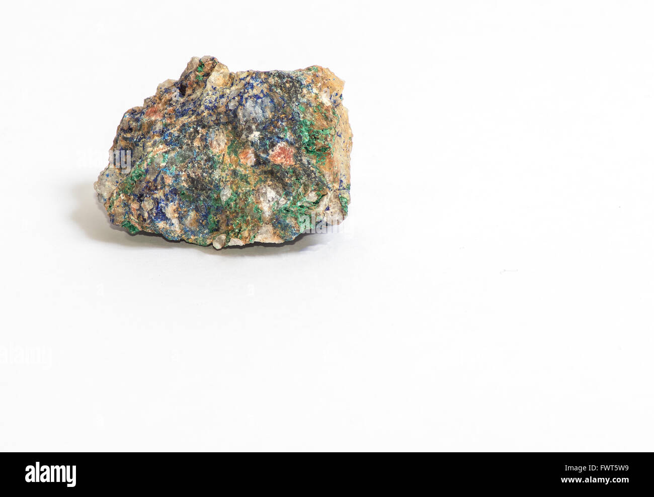 a small piece of Azurite, a blue copper mineral Stock Photo - Alamy
