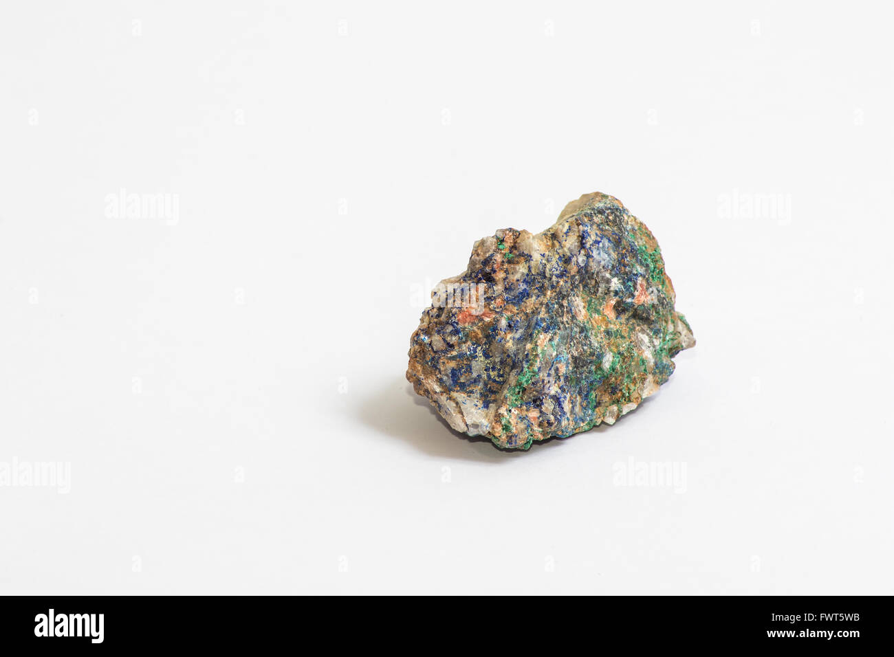 a small piece of Azurite, a blue copper mineral Stock Photo - Alamy