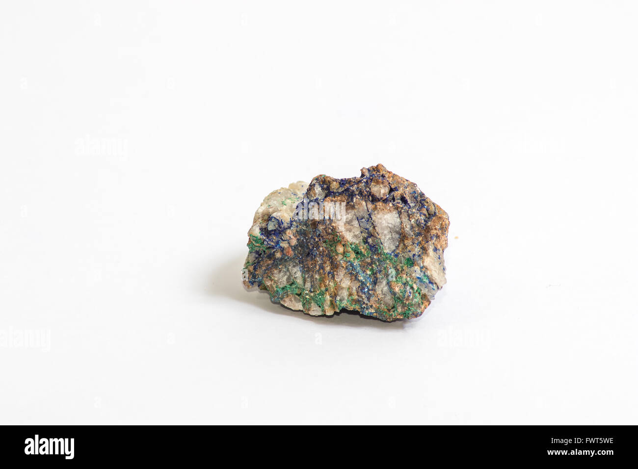 a small piece of Azurite, a blue copper mineral Stock Photo - Alamy