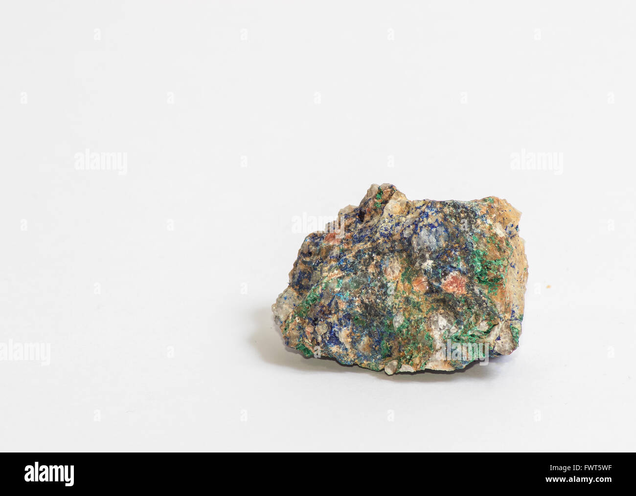 a small piece of Azurite, a blue copper mineral Stock Photo - Alamy