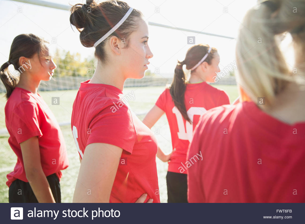 Soccer players standing together on hi-res stock photography and images ...