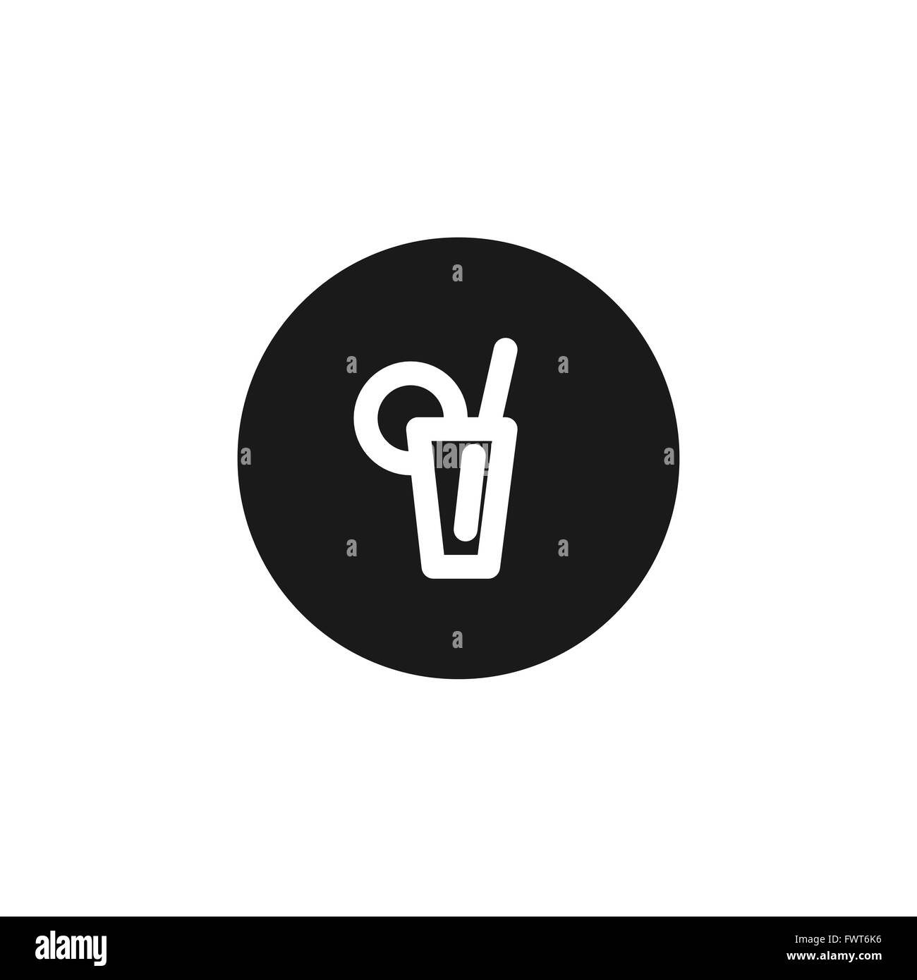 Cold drink tumbler with lemon Stock Vector Image & Art - Alamy