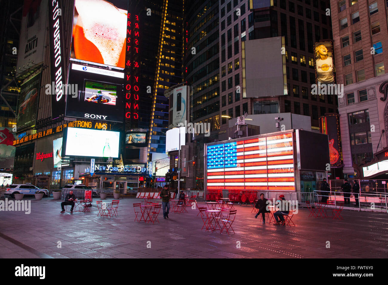 Times Square at night, Midtown Manhattan , New York City, United States ...