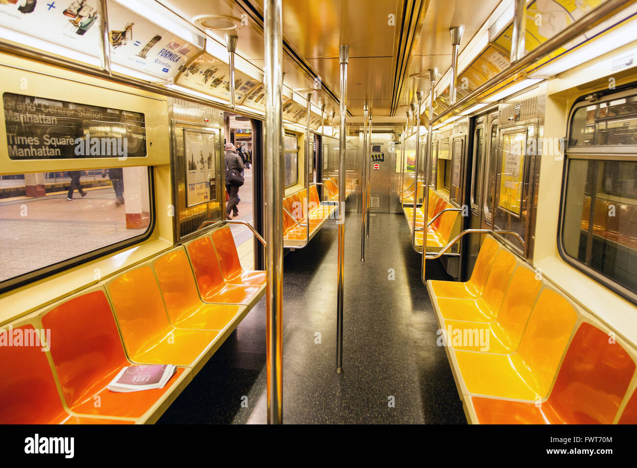NYC Subway Train Inside NYC Subway Train Inside