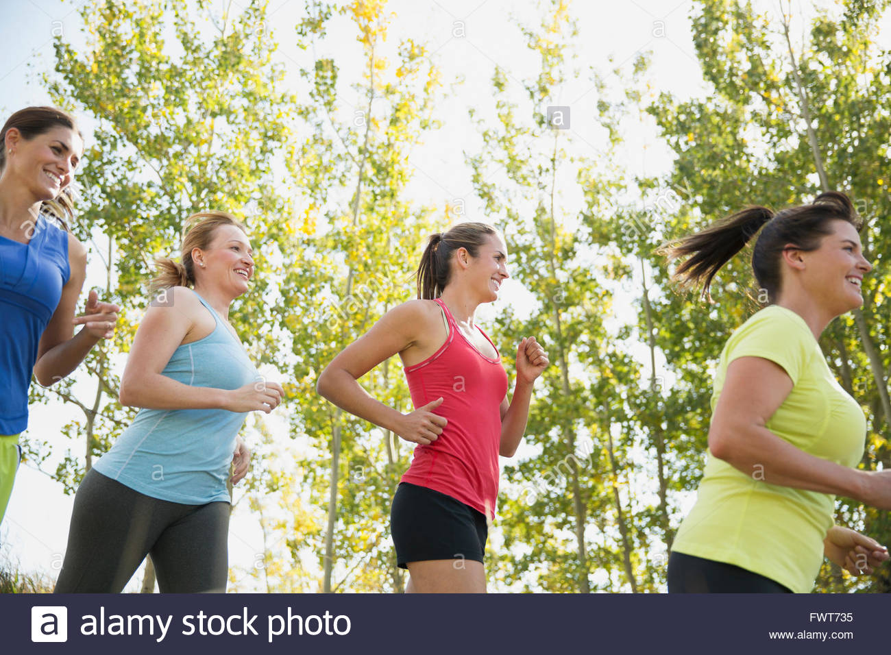 Middle aged friends exercise hi-res stock photography and images - Alamy