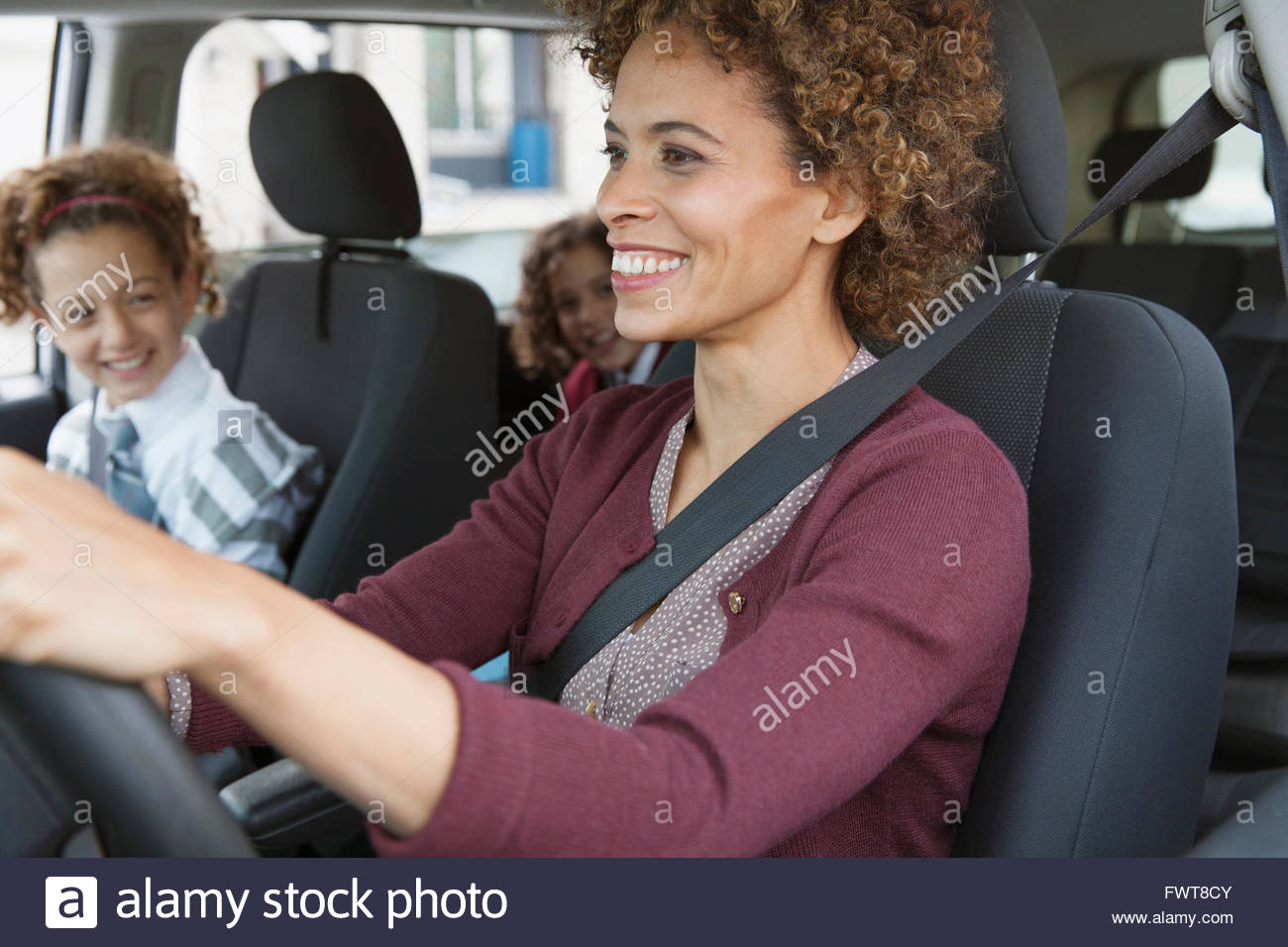 Driving child to school hi-res stock photography and images - Alamy