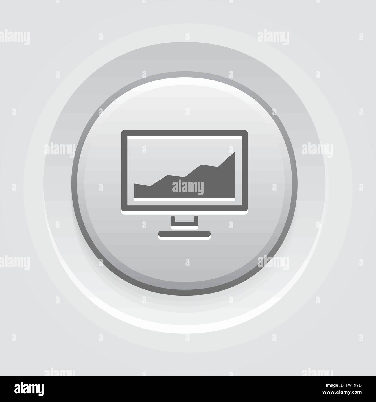 Statistics icon. Button Design Stock Vector Image & Art - Alamy