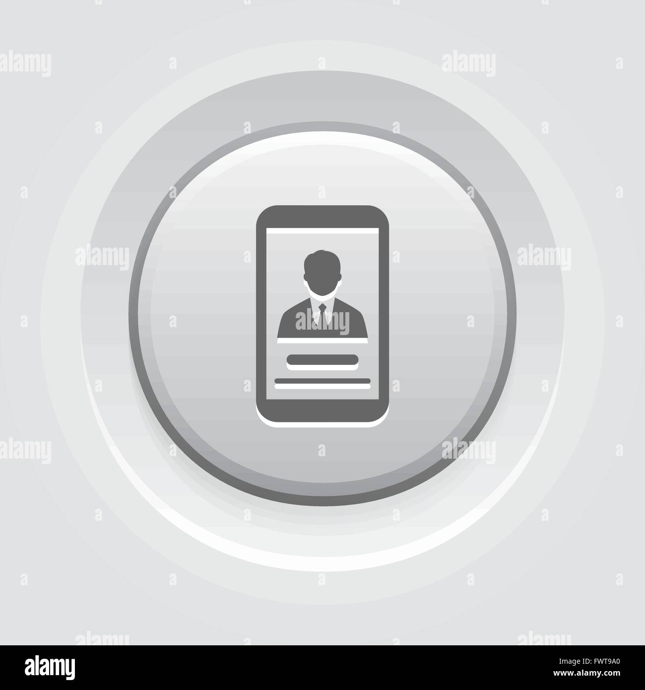 Personal Profile on Phone Icon Stock Vector Image & Art - Alamy