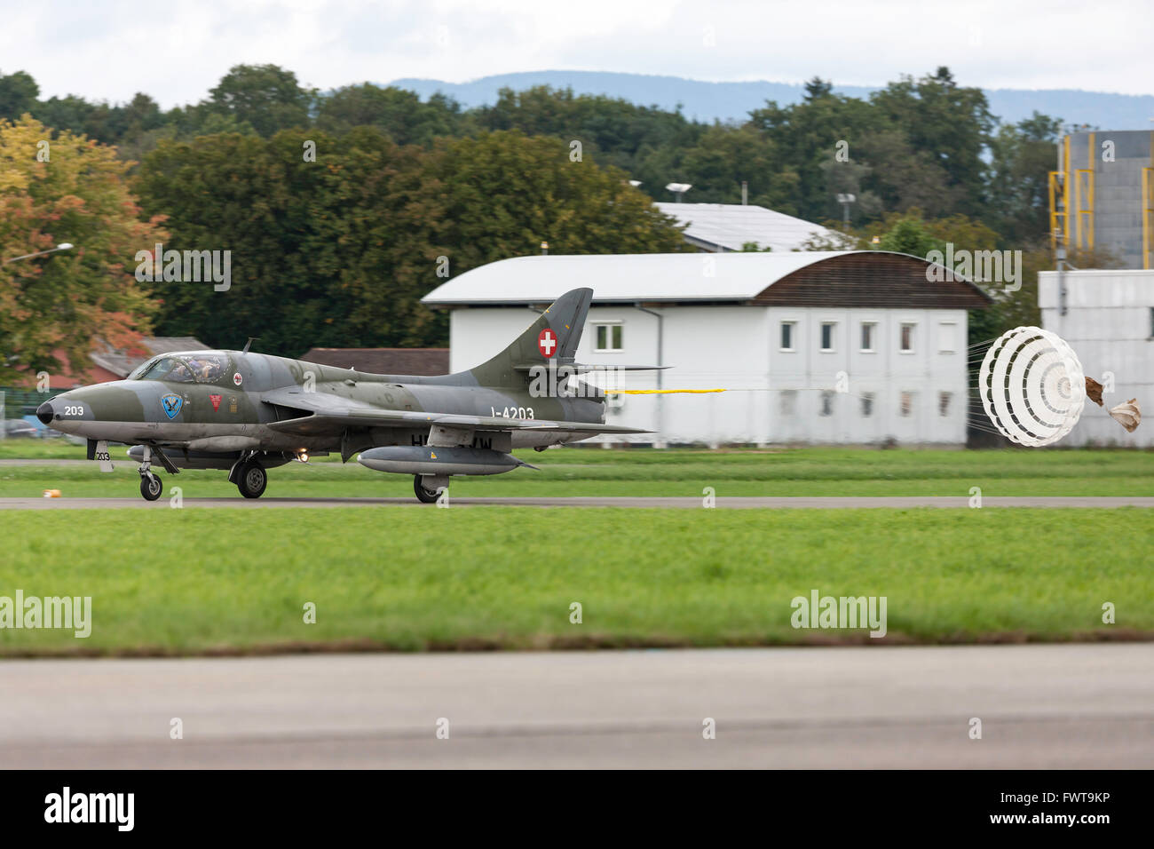 Swiss Air Force Hawker Hunter Stock Photos & Swiss Air Force Hawker ...