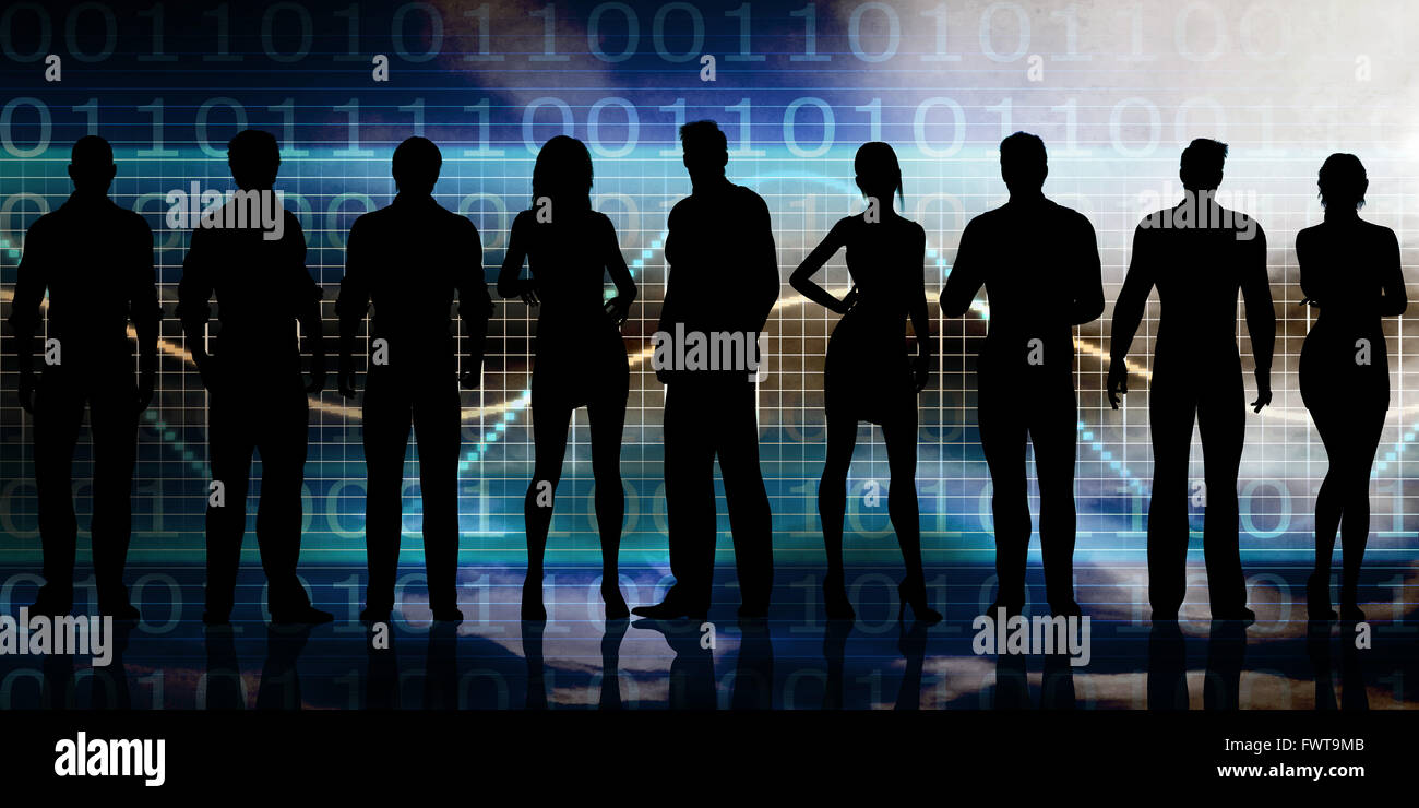 Business People Group Standing Together in Unity Stock Photo - Alamy