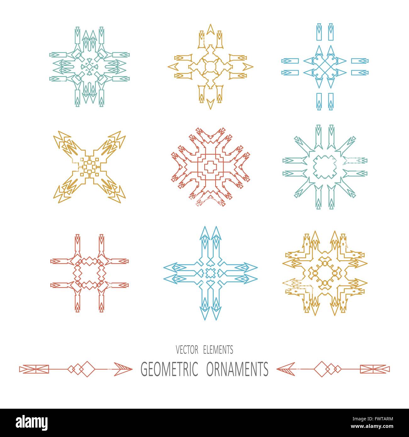 geometry symbols and elements set Stock Vector Image & Art - Alamy