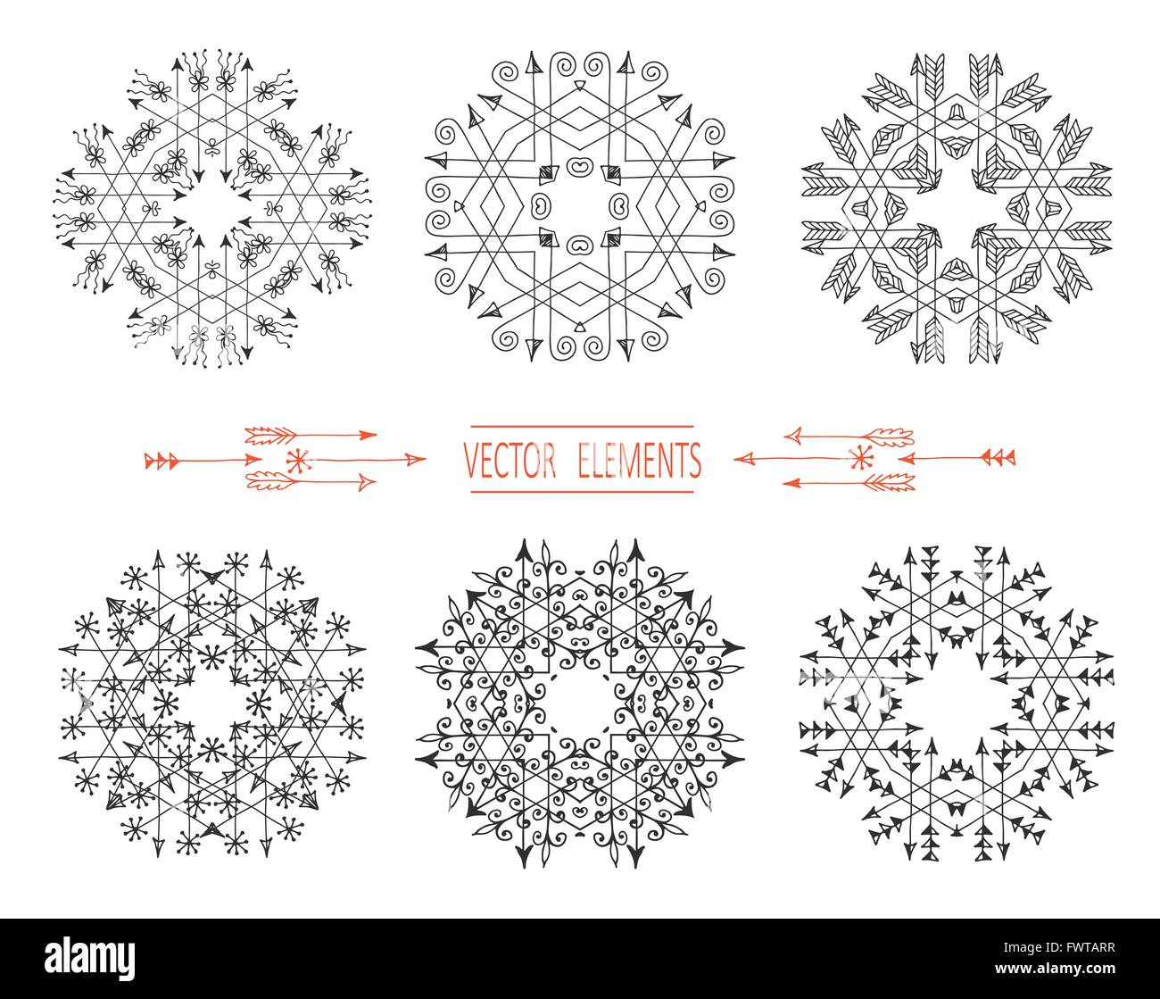 Vector set of logo design templates and symbols in trendy linear style ...
