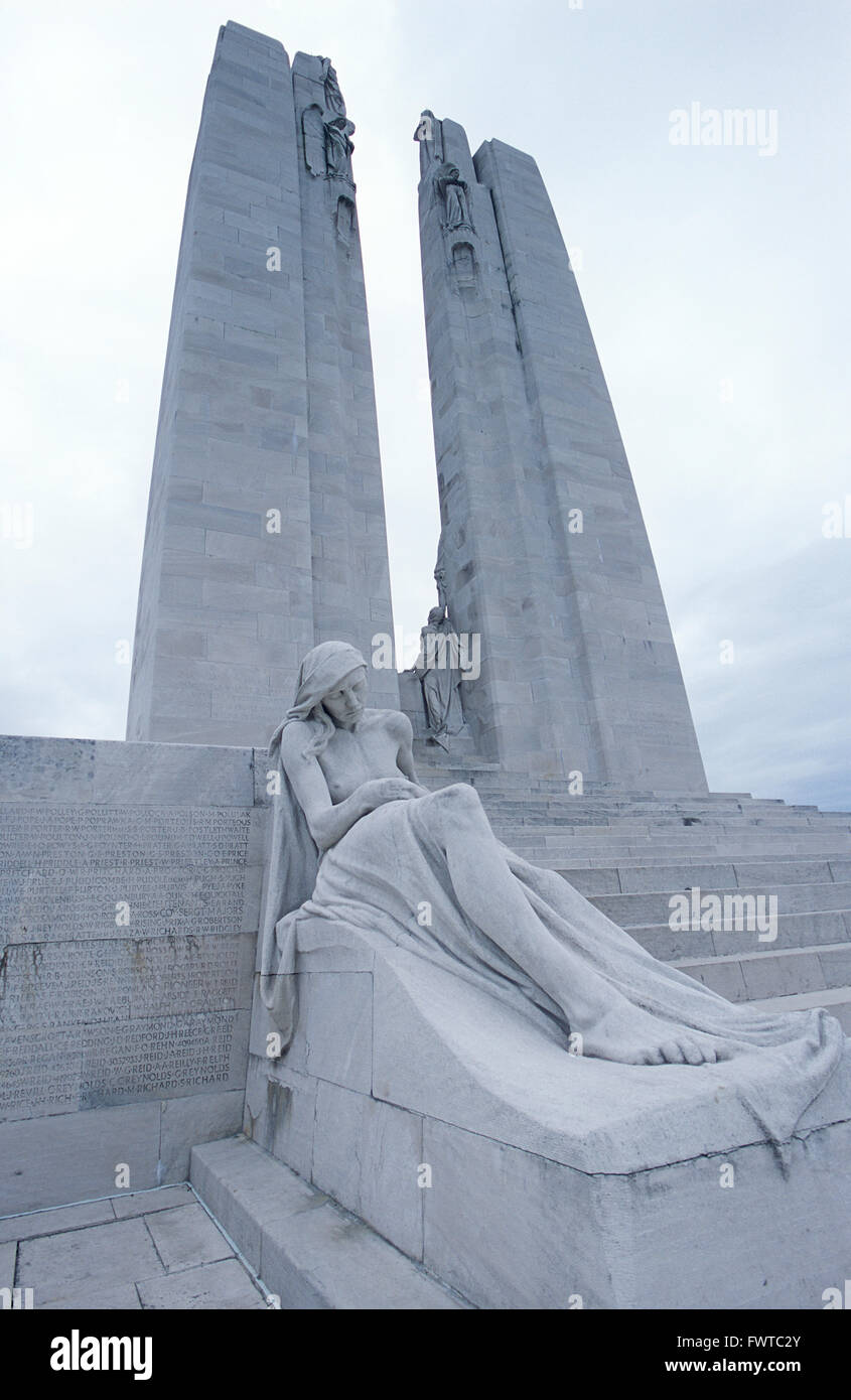 Canadian National Vimy Memorial Stock Photo - Alamy