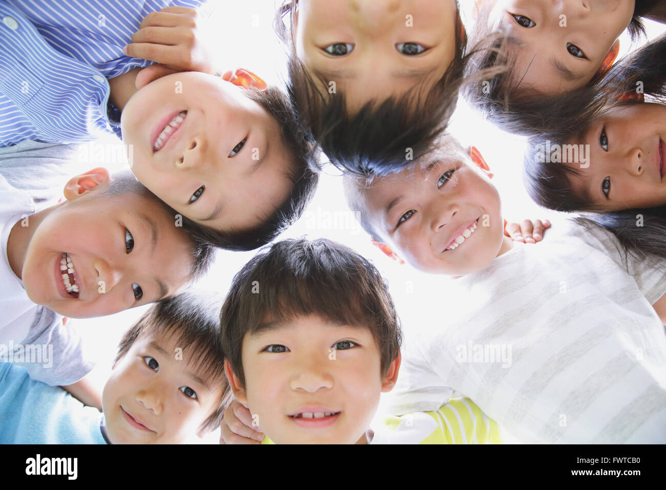 Japanese kids looking at camera Stock Photo - Alamy