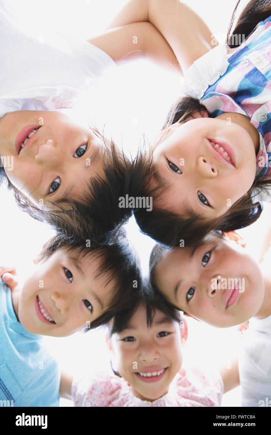 Japanese kids looking at camera Stock Photo - Alamy