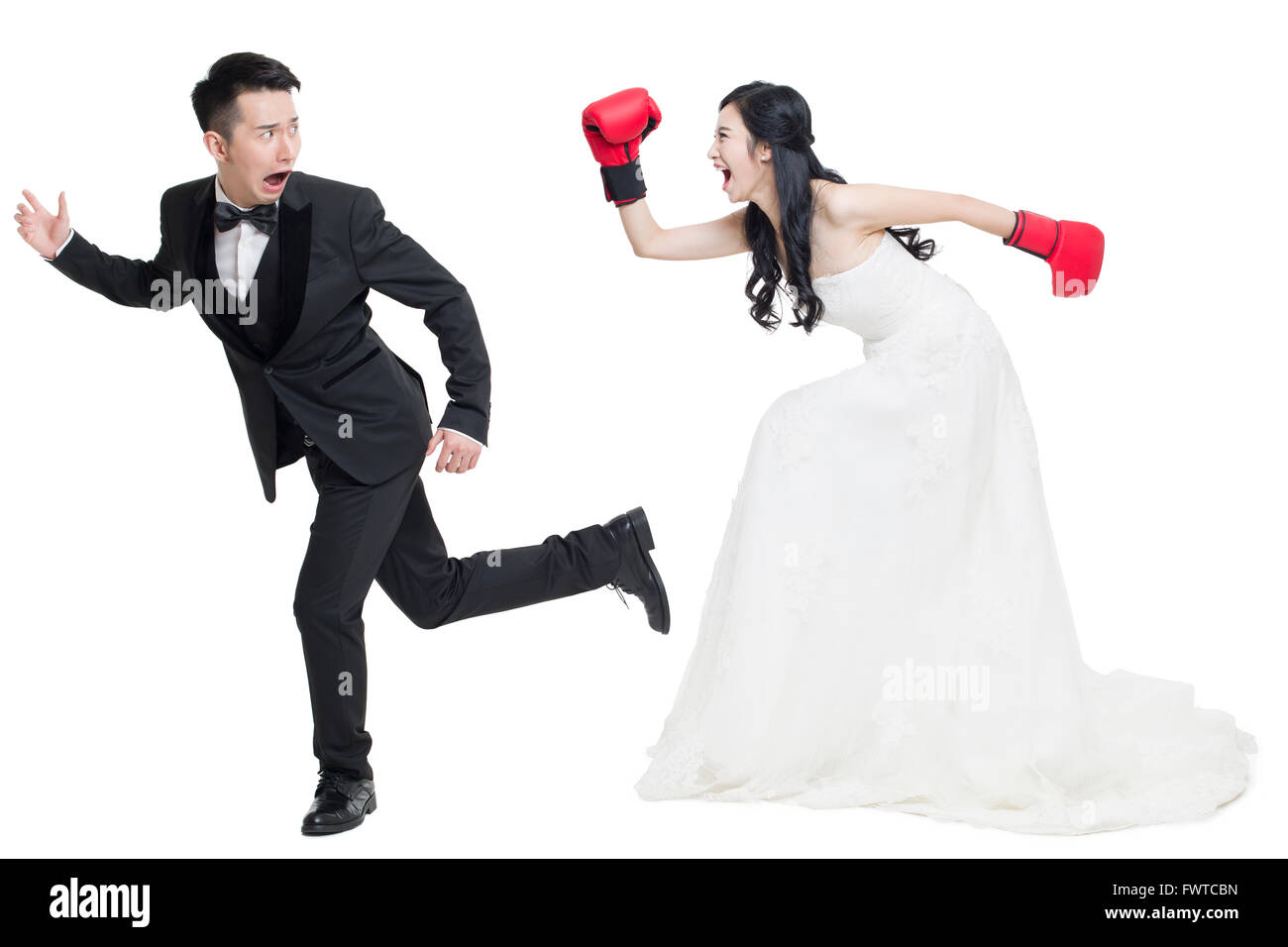 Scared bride Cut Out Stock Images & Pictures - Alamy