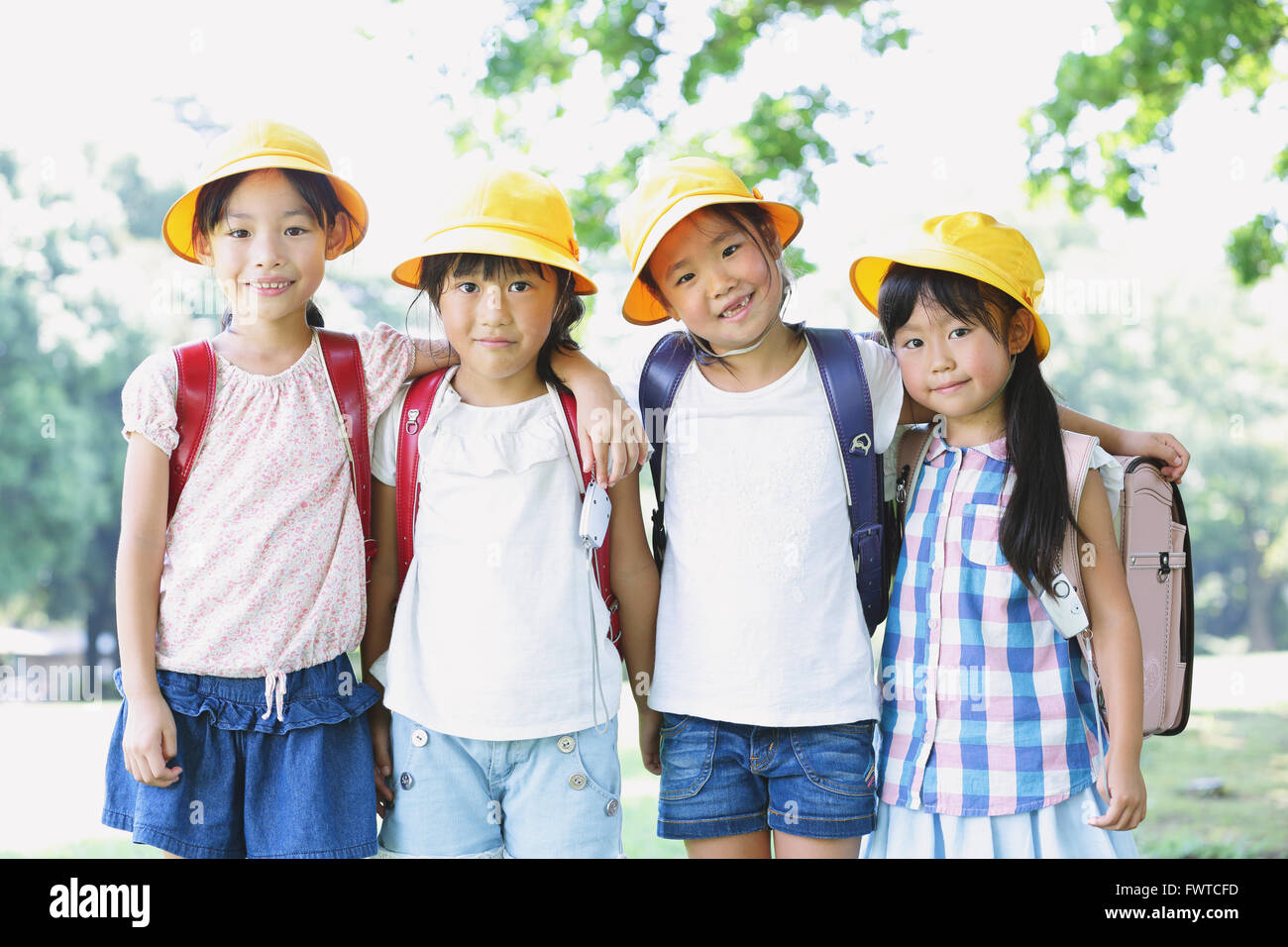 Japanese kids looking at camera Stock Photo - Alamy