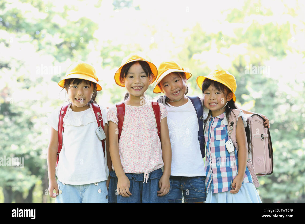Japanese kids looking at camera Stock Photo - Alamy