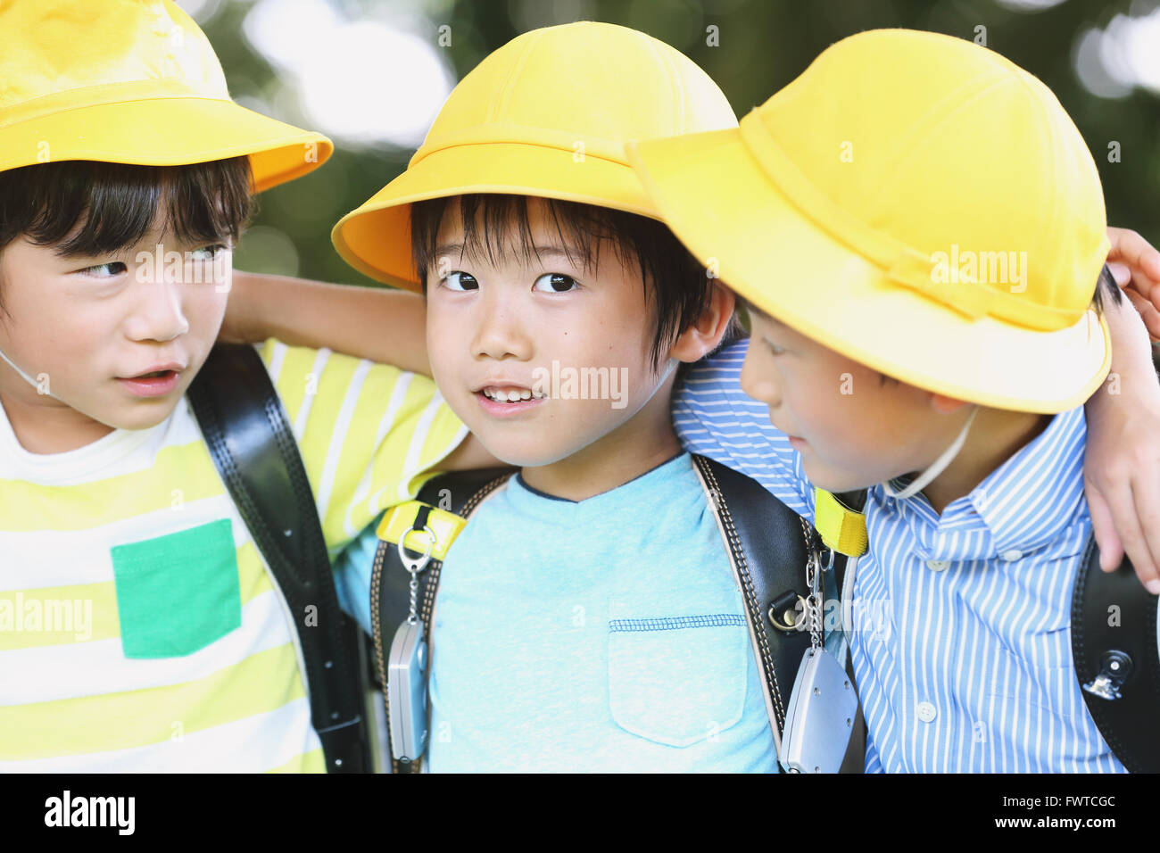 Japanese kid in a city park Stock Photo - Alamy