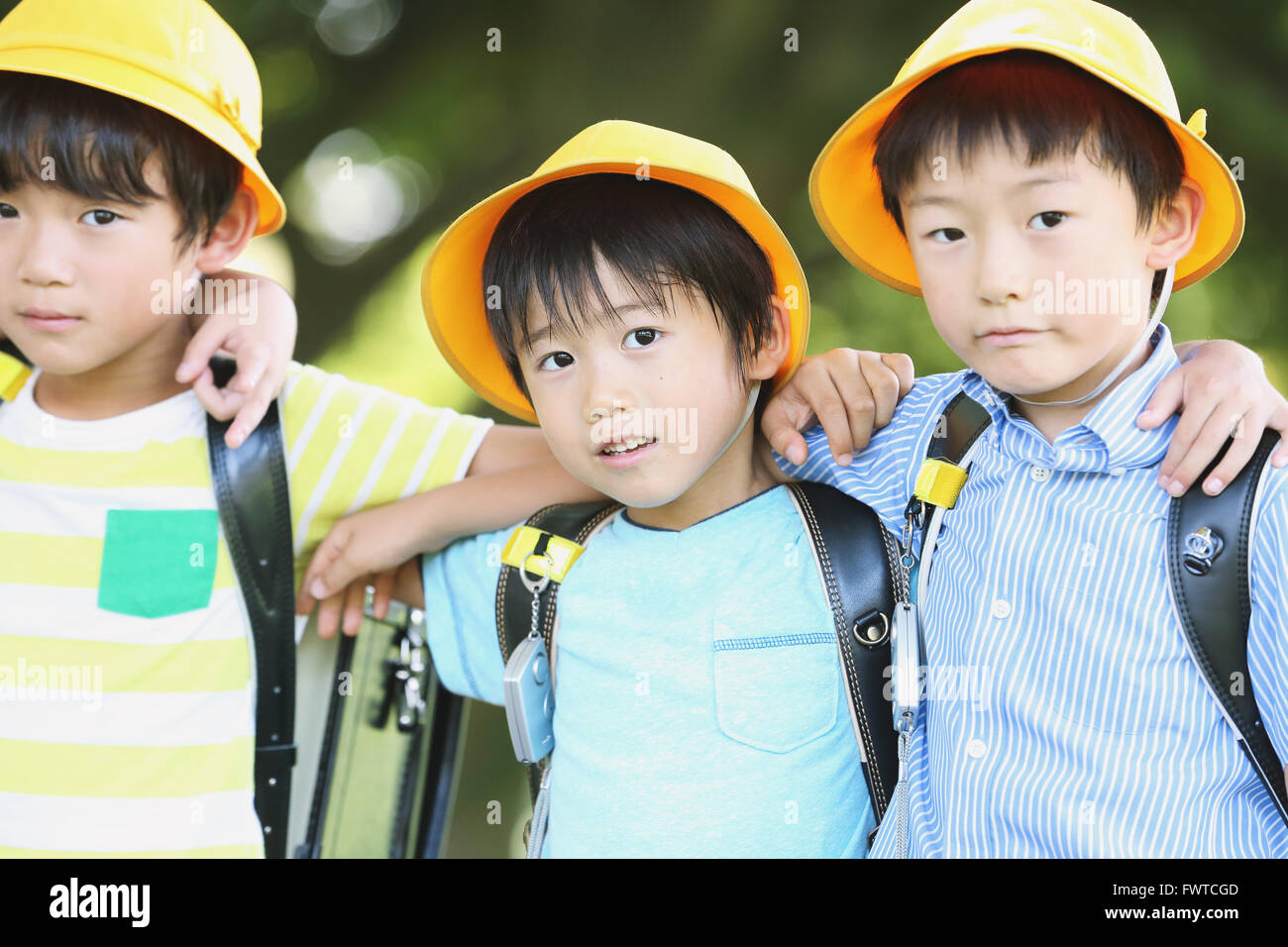 Japanese kids looking at camera Stock Photo - Alamy