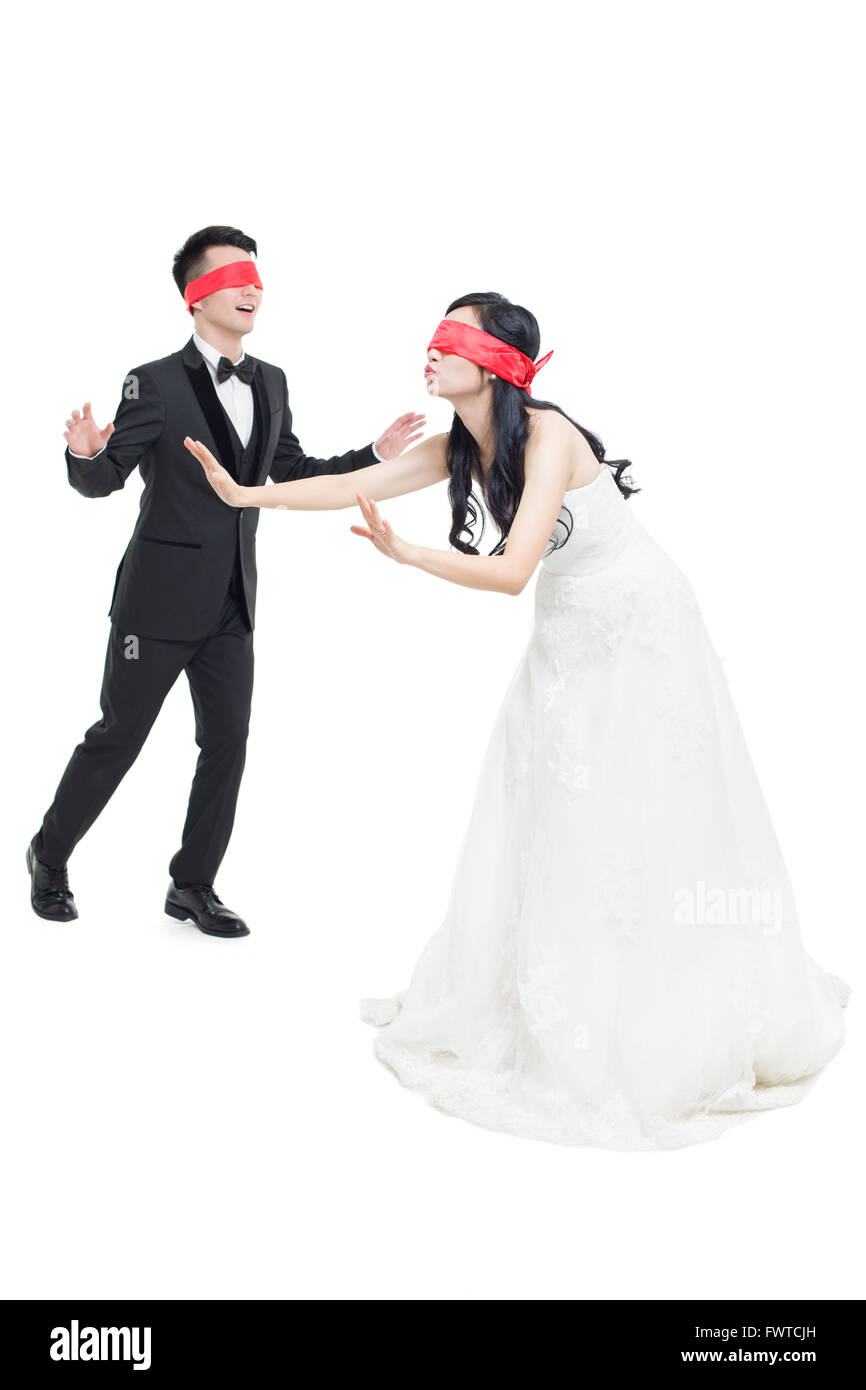 Indian wedding couple kissing on hi-res stock photography and images ...