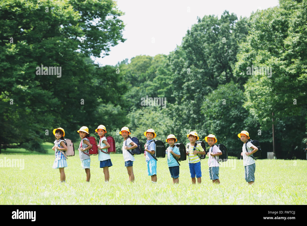 Japanese kids looking at camera Stock Photo - Alamy