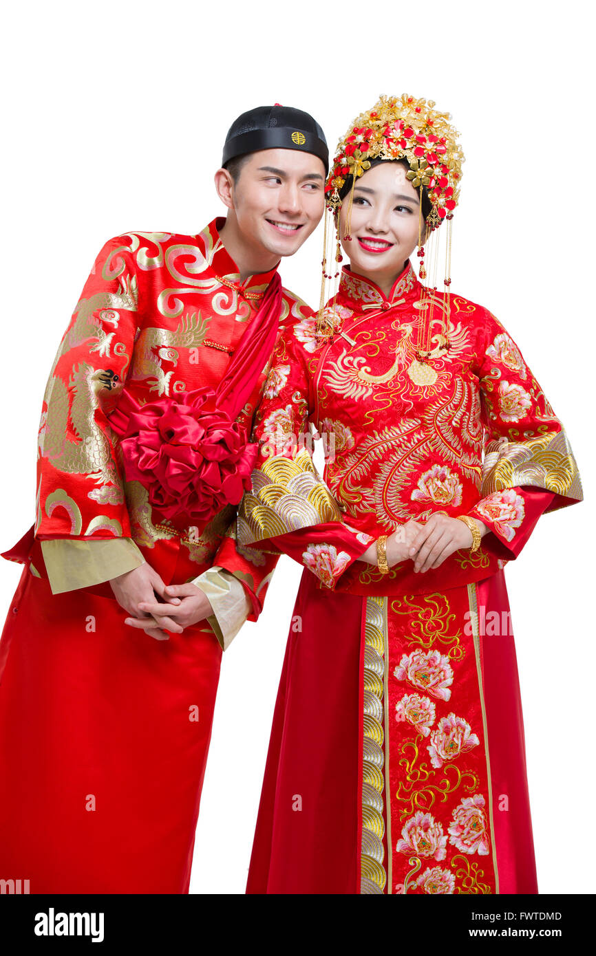 Happy bride and groom Stock Photo - Alamy