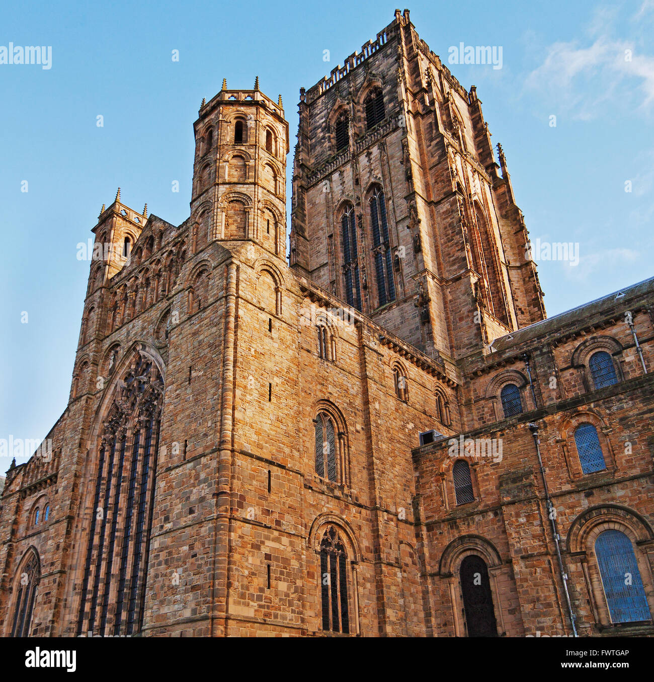 An abstract view of the towers of Durham Cathedral Stock Photo - Alamy