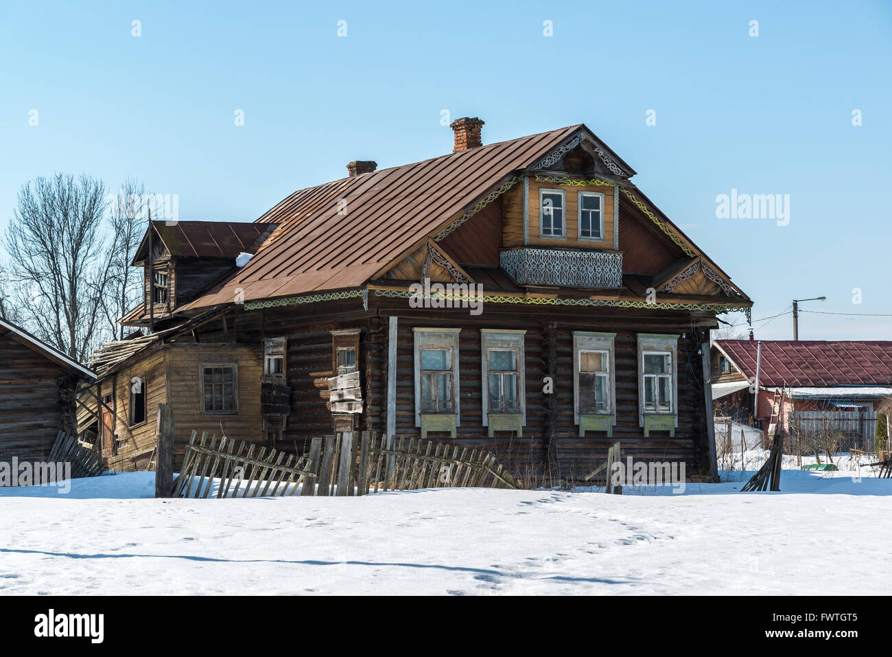 Russian block house hi-res stock photography and images - Alamy
