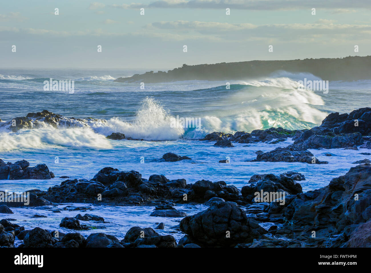 Waves at Ho'okipa Beach Park, Maui Stock Photo - Alamy