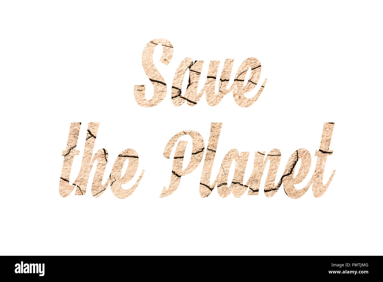 Earth on cracked ground Cut Out Stock Images & Pictures - Alamy