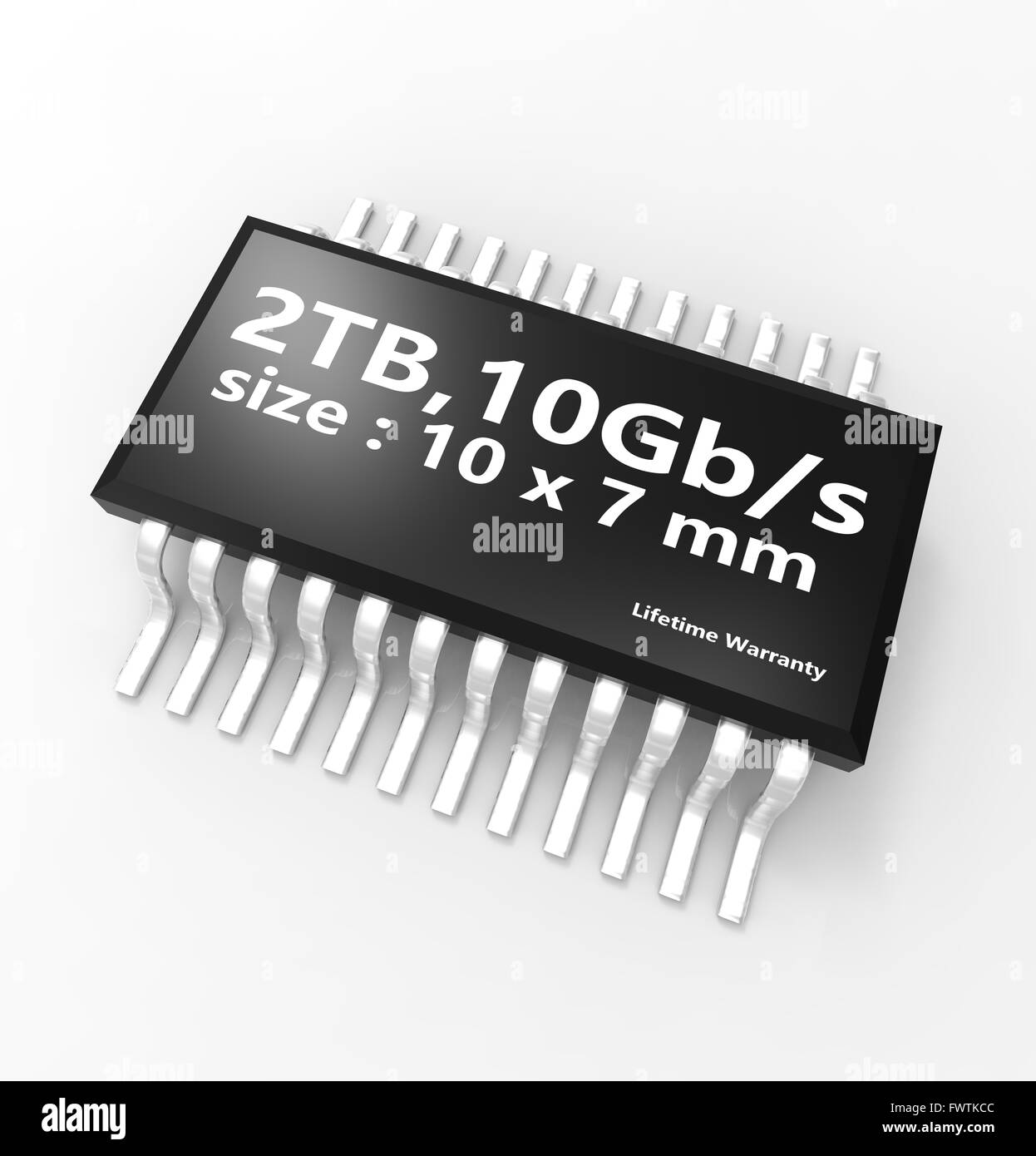 3d render high speed 2TB storage isolated with white Stock Photo - Alamy