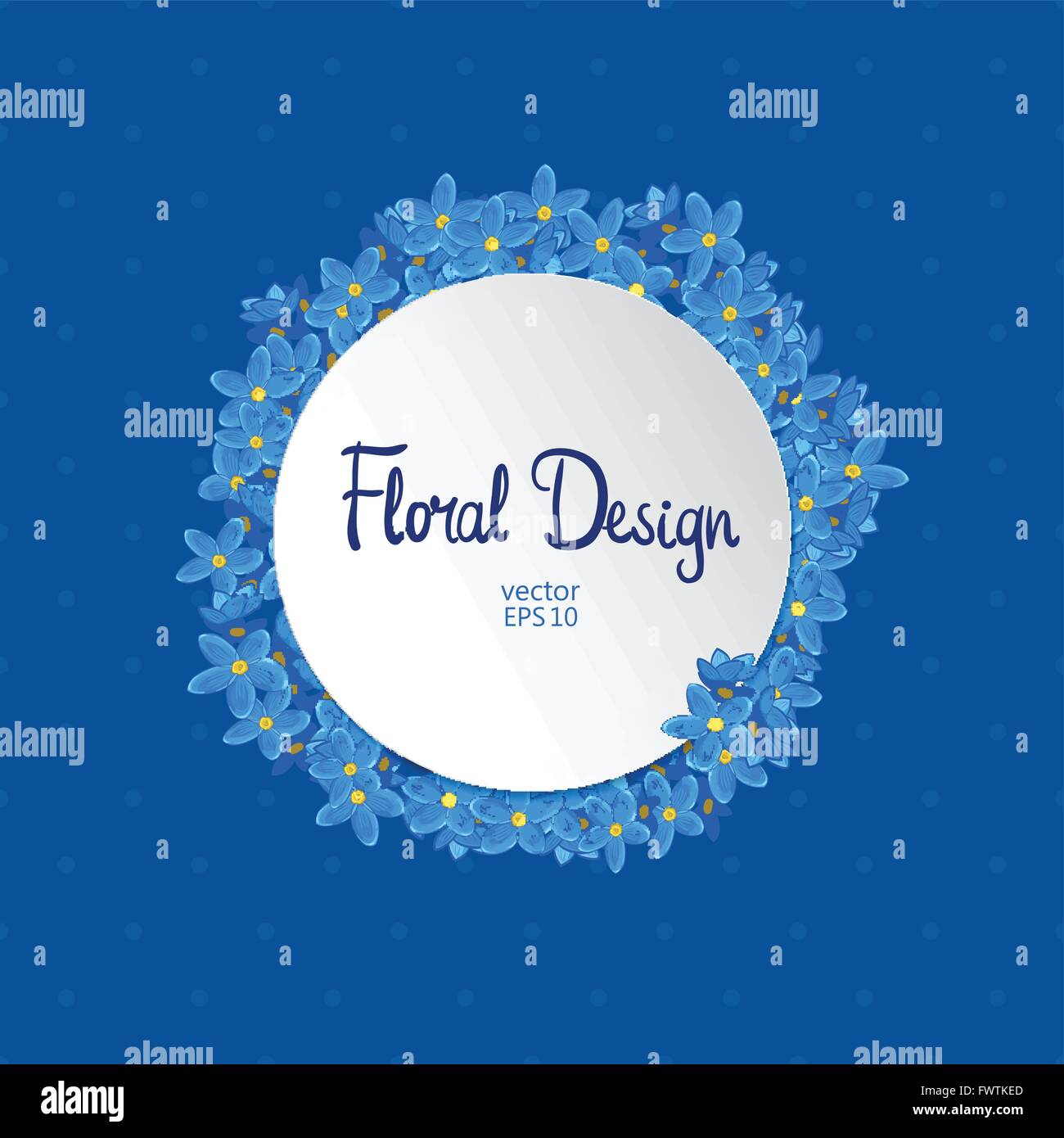 Floral circle vector frame Stock Vector Image & Art - Alamy