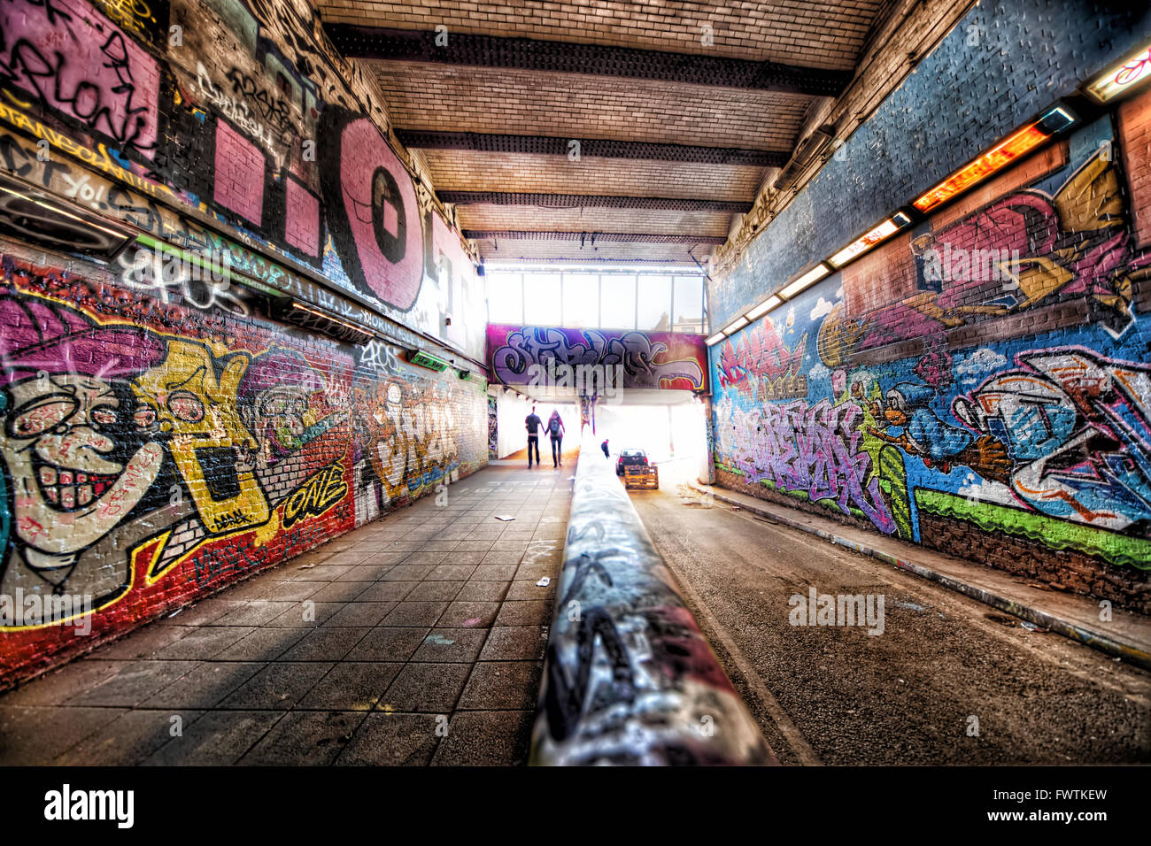 There is a colourful walkway hidden in London. Well I guess not really ...