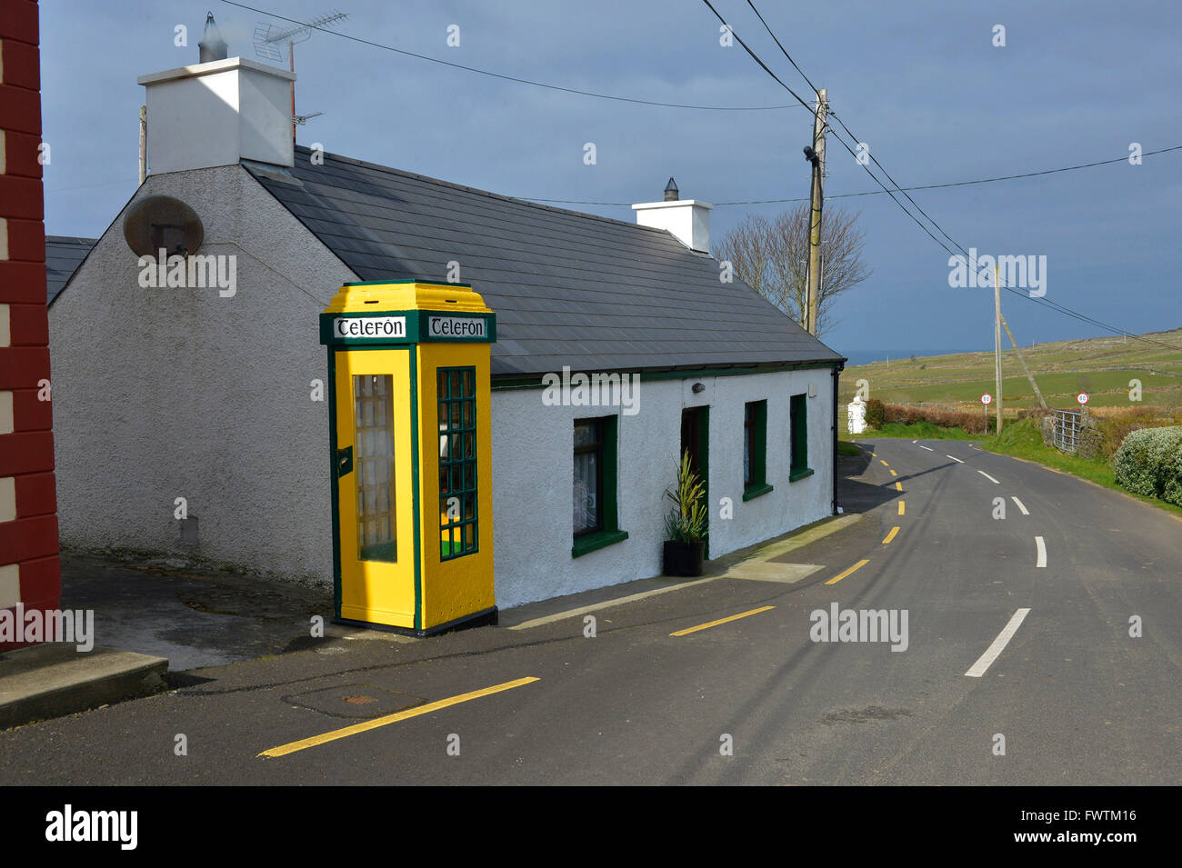 20th century Irish Telephone Box in Carrowmenagh, Innishowen, County ...