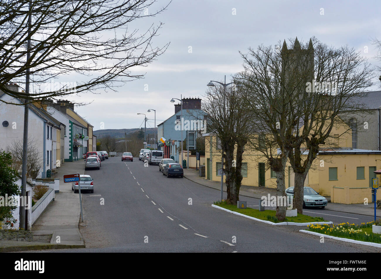 Main Street, Culdaff, Inishowen, County Donegal, Ireland Stock Photo ...