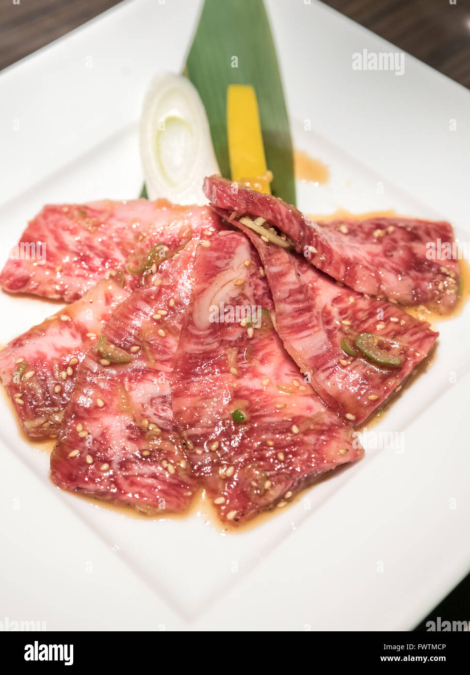 wagyu beef rib Japanese meat BBQ yakiniku Stock Photo - Alamy